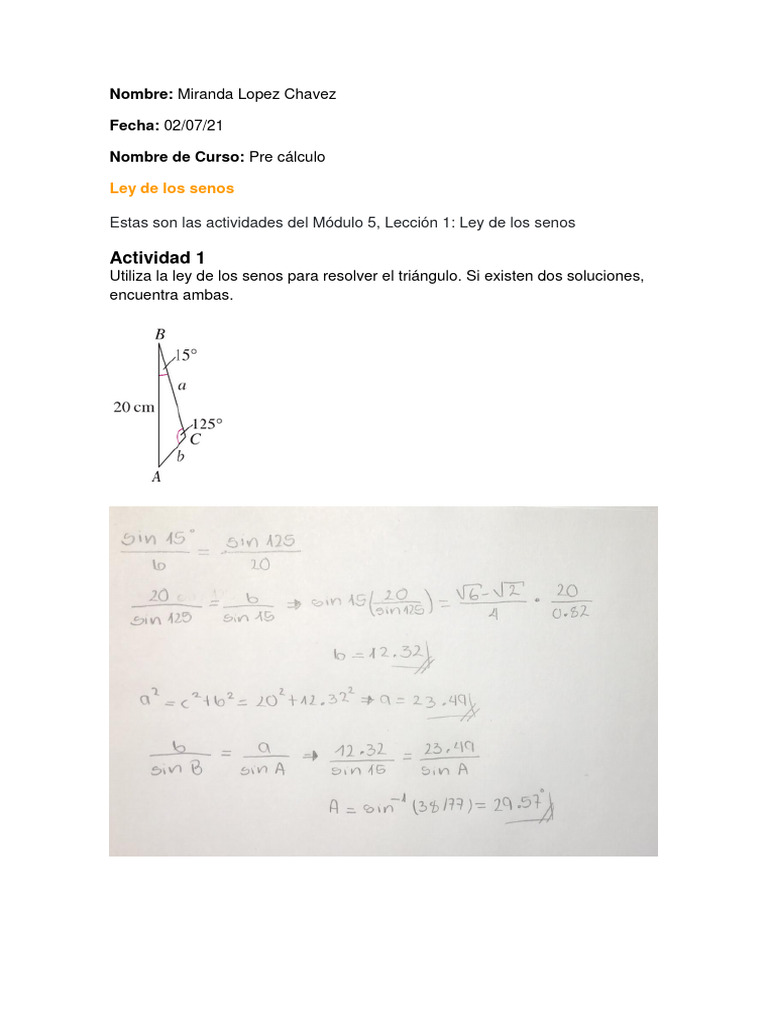 Actividad Modulo 5 Precalculo Miranda Lopez PDF | PDF | Métodos y materiales de enseñanza