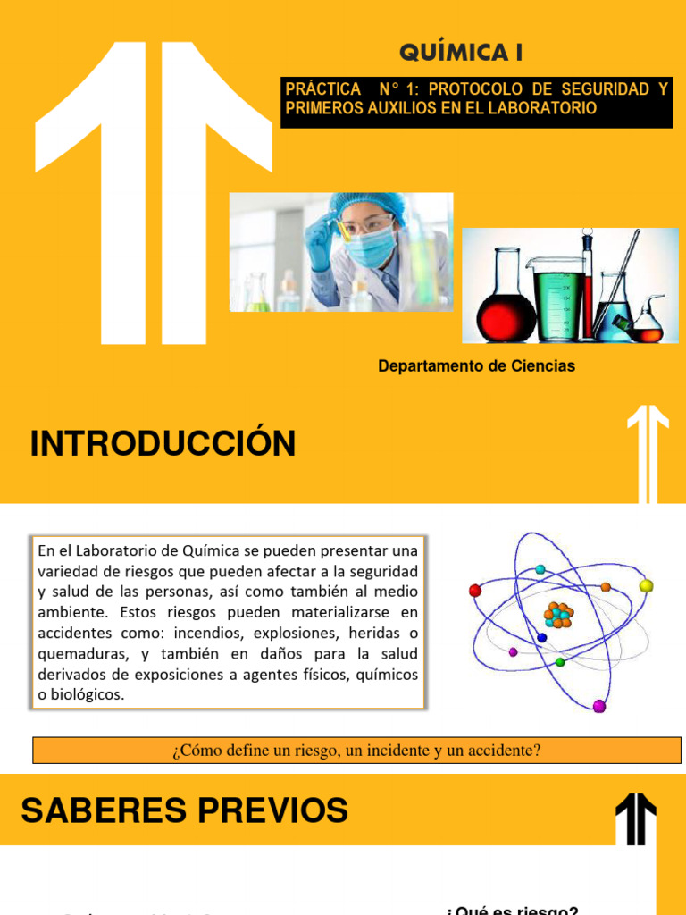 Práctica Nº01 - Normas de Seguridad y Primeros Auxilios en Laboratorio | PDF