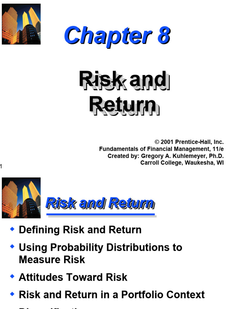 Lecture 7 Risk - Return Stand Alone - 05042023 115110am | PDF ...