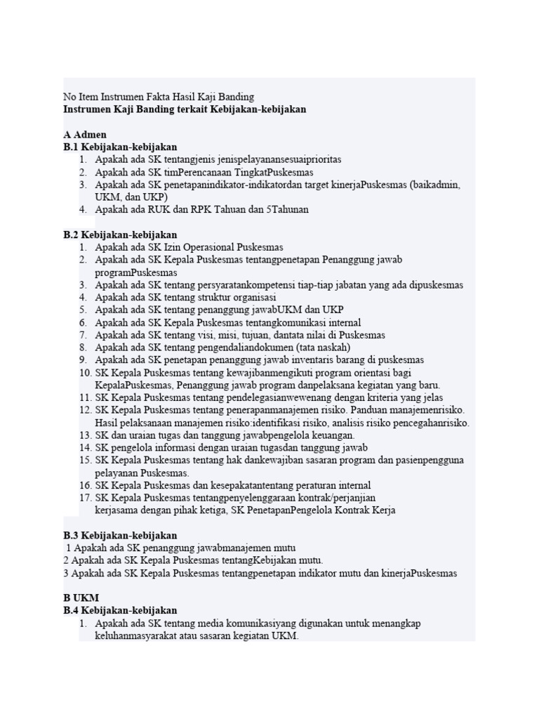 Instrumen Kaji Banding | PDF | Sains & Matematika