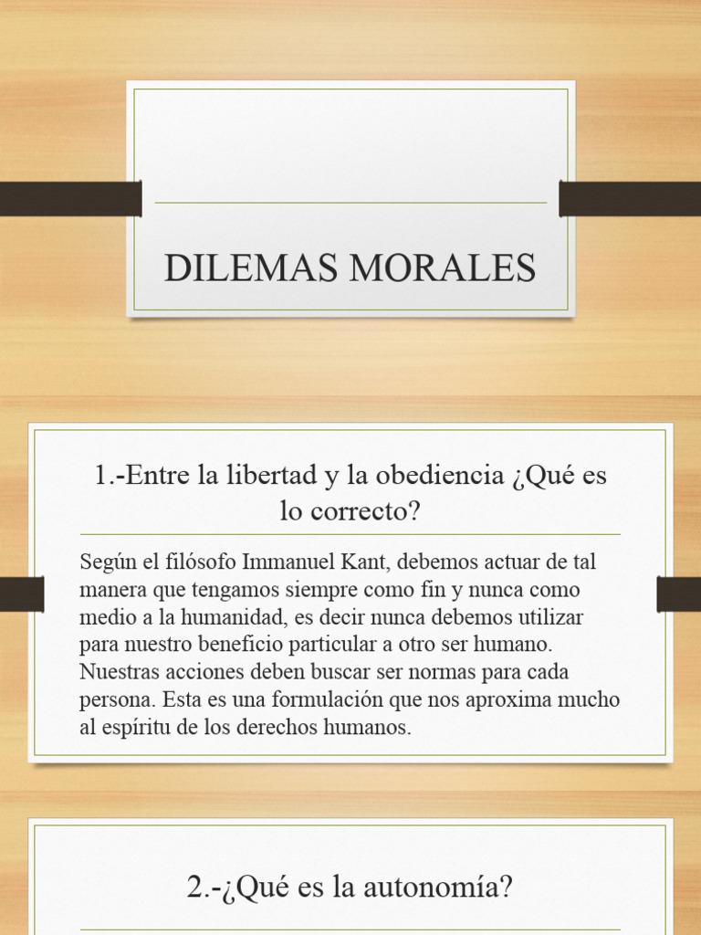 Clase 12-Los Dilemas Morales | PDF