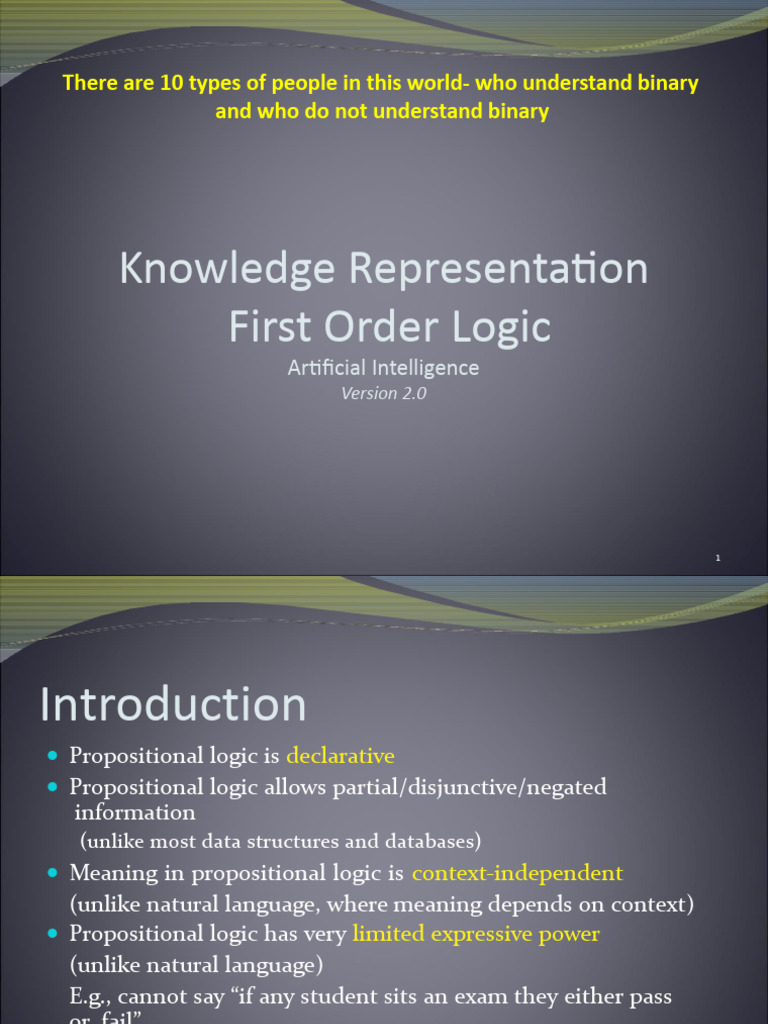 Firstorderlogic 130930084554 Phpapp01 Pdf First Order Logic Logic