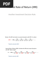 The Interpolation Method For IRR Calculations | PDF | Internal Rate Of ...