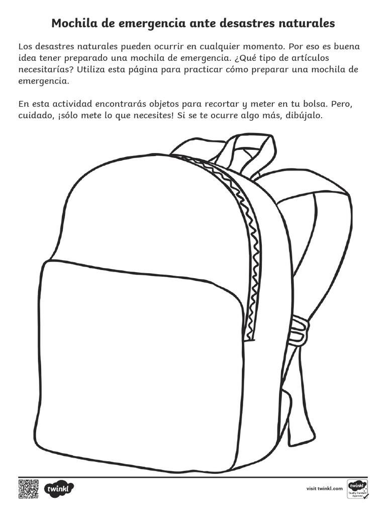 Sa Cs 1678896975 Ficha de Actividad Mochila de Emergencia - Ver - 1 | PDF