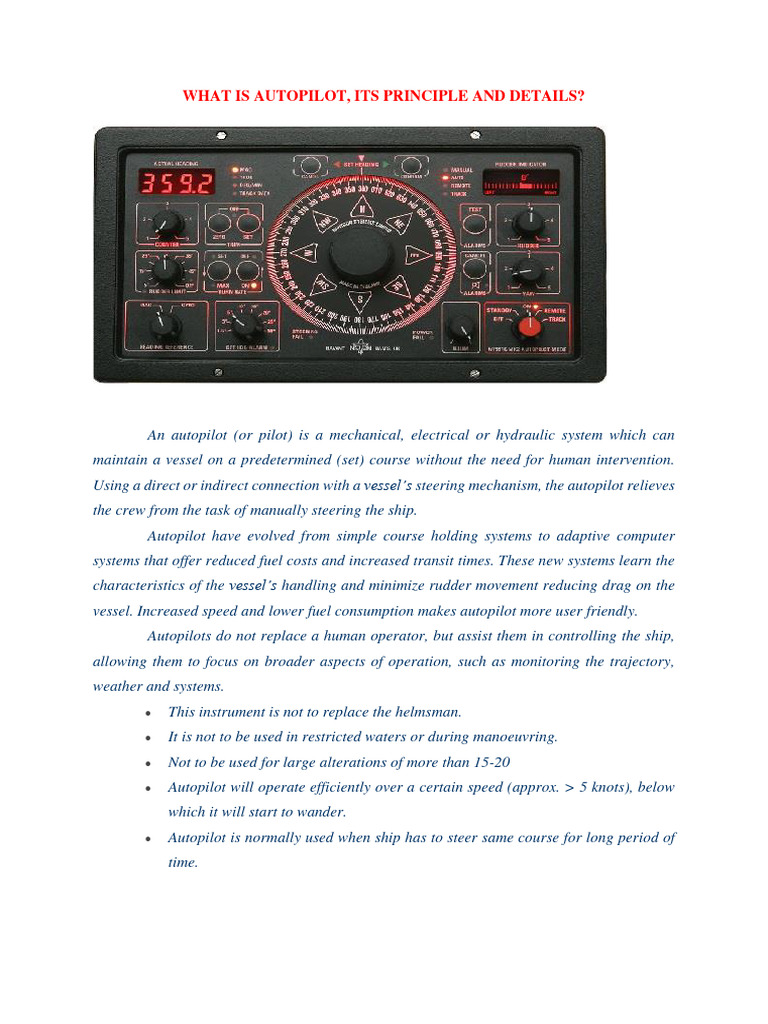 WHAT IS AUTOPILOT | PDF