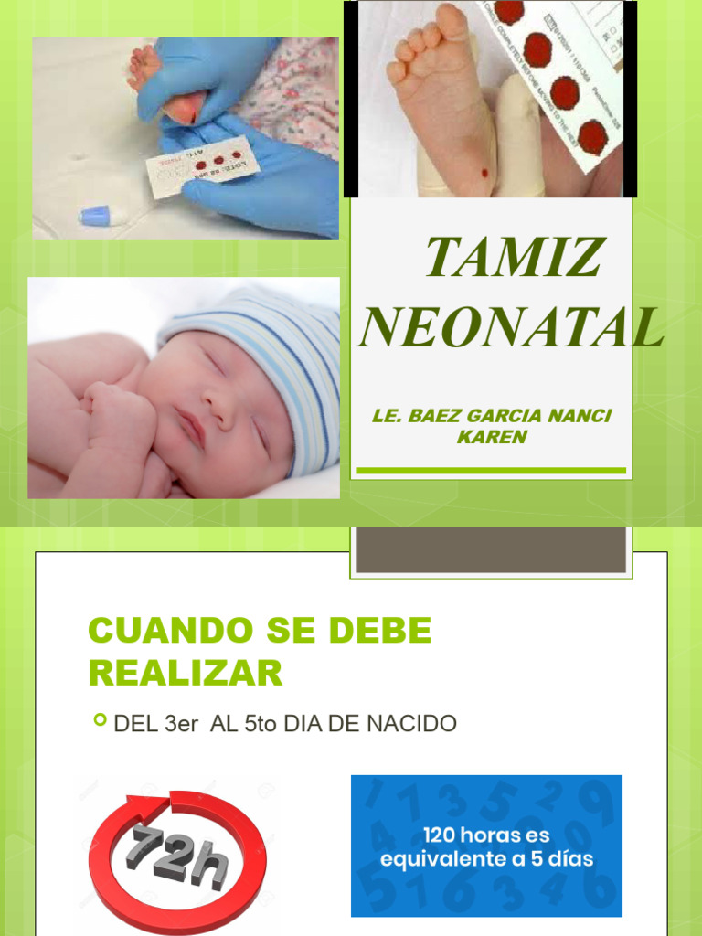 Tamiz Neonatal Completa | PDF