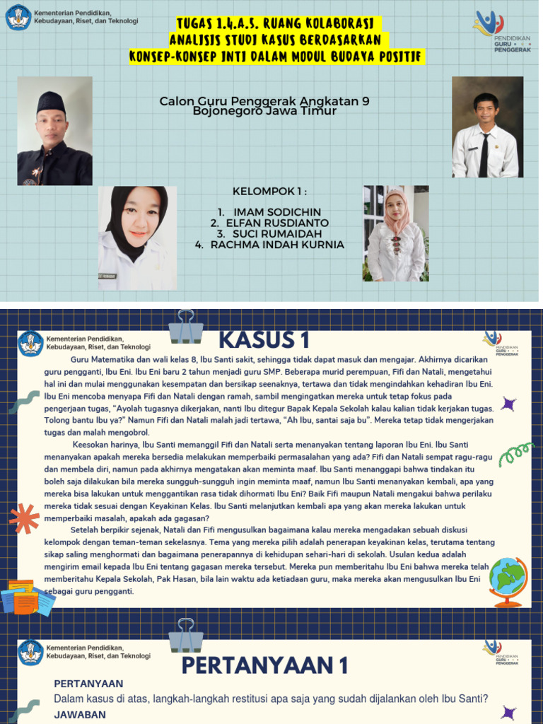 Tugas Ruang Kolaborasi Modul 1.4 - Rachma Indah K | PDF