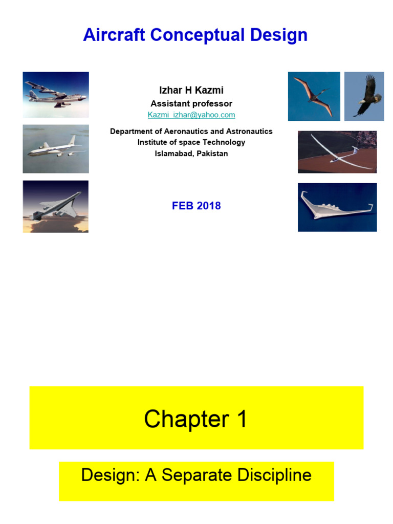 Chapter 1 & 2 - Ac Design Intro | PDF | Aircraft | Design