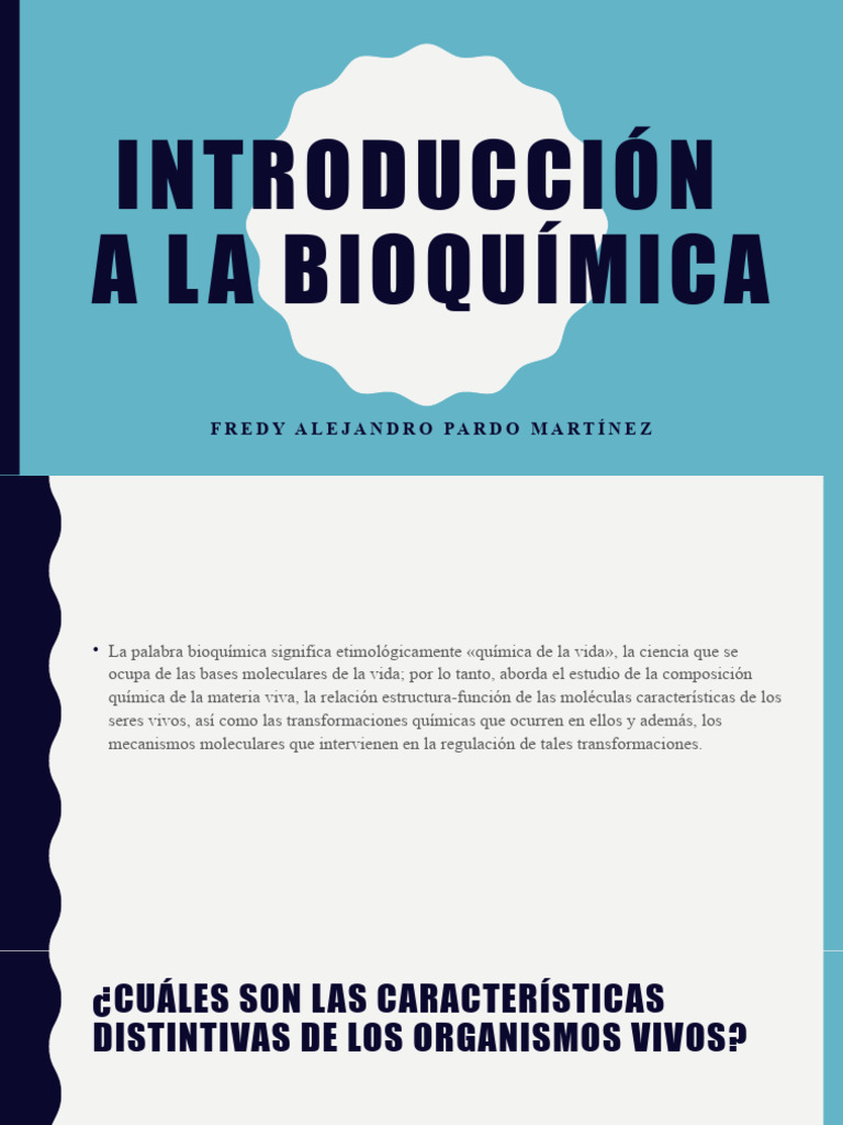 Introducción A La Bioquímica | PDF