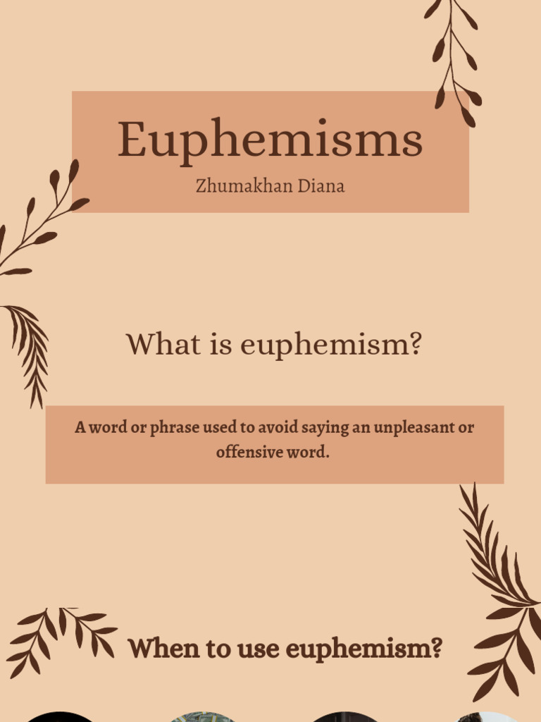 Understanding Euphemisms in Language | PDF | Foreign Language Studies