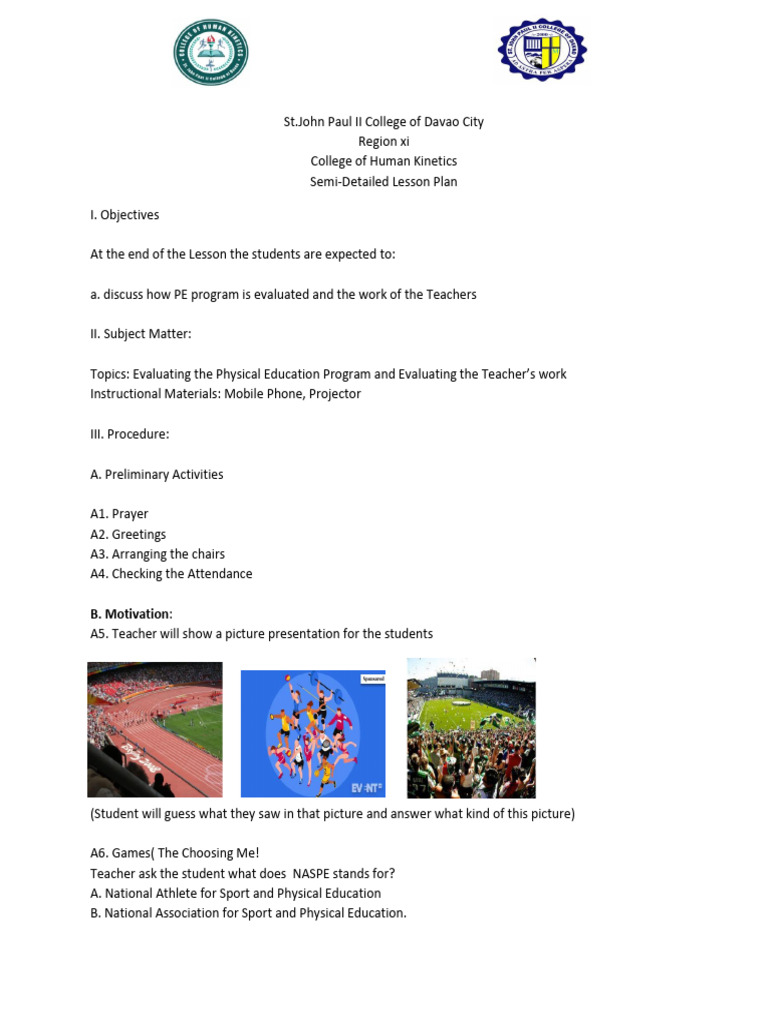 Semi Detailed Lesson Plan Week 13 | PDF