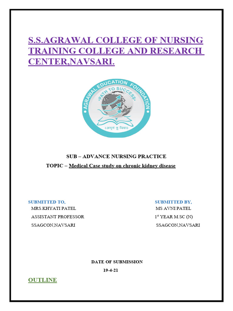 case study on chronic kidney disease | PDF