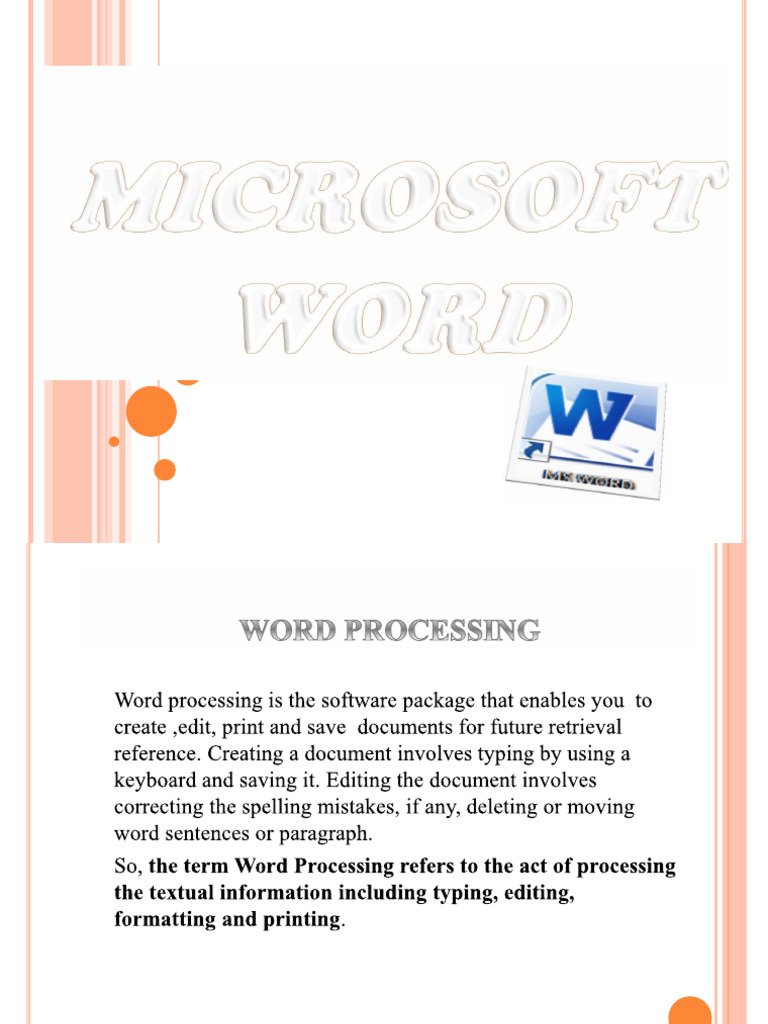 MS Word Demonstration | PDF