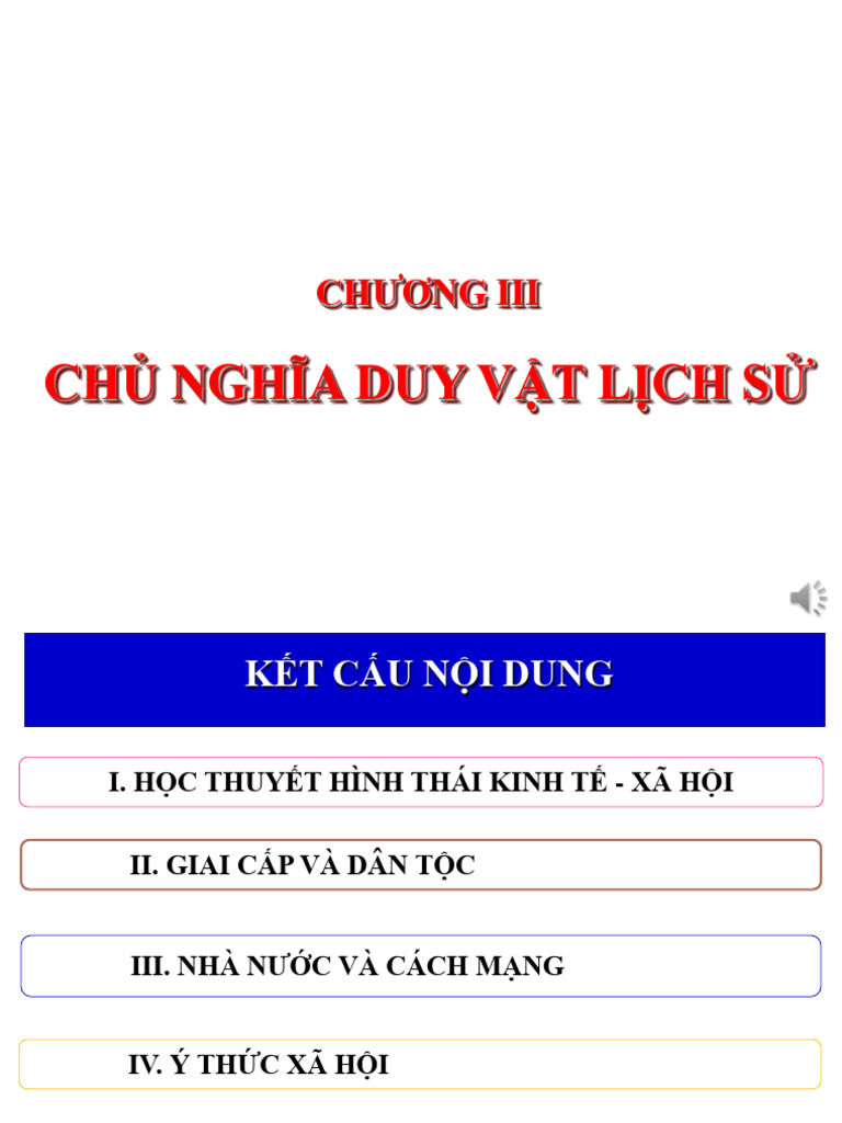 Chuong 3 CHỦ NGHIÃ DUY VẬT LỊCH SỬ | PDF