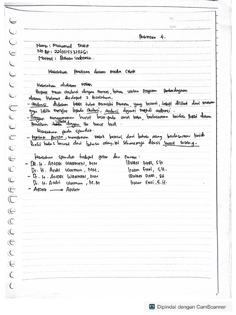 Muhammad Taufik, Pertemuan 4 Dan 5 | PDF