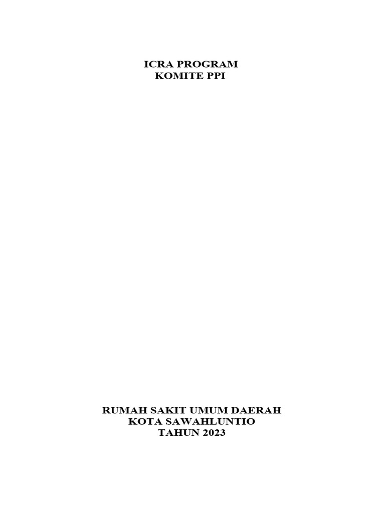 ICRA Program Risk Assessment 2023 | PDF