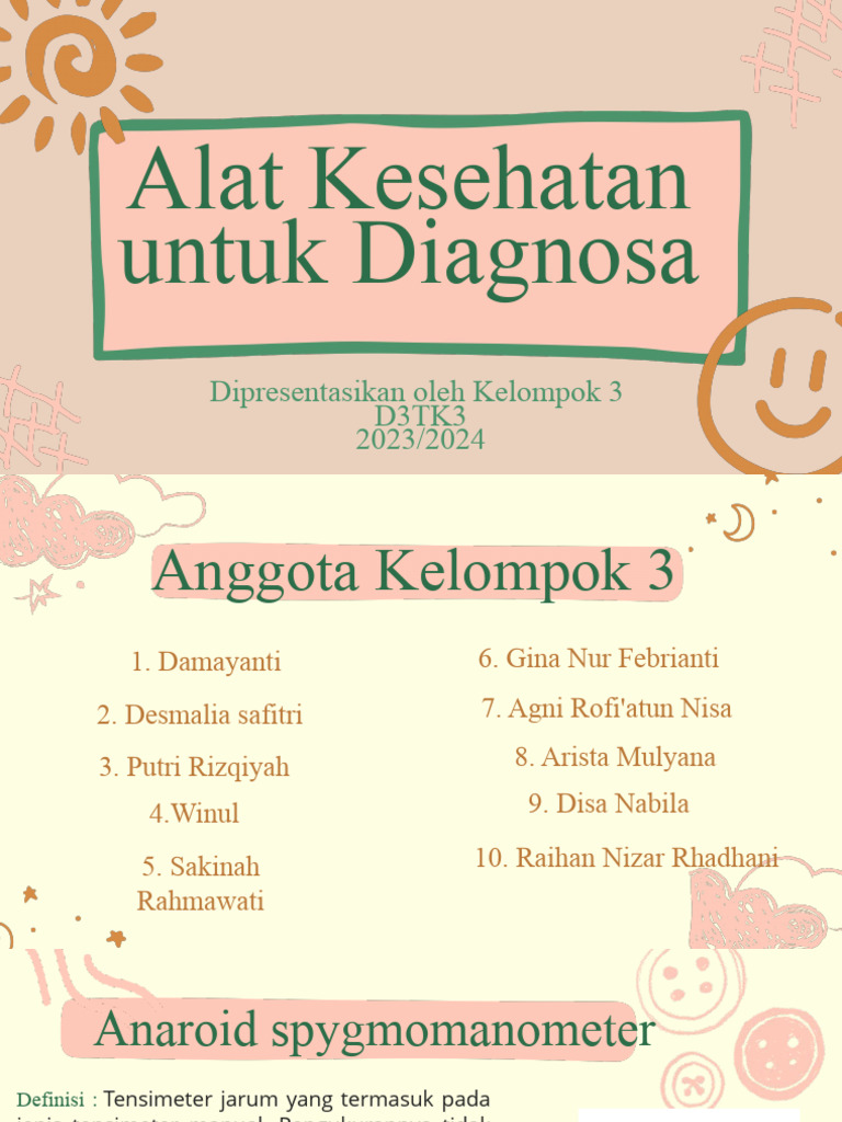 Alkes Untuk Diagnosa Kel 3 Revisi | PDF