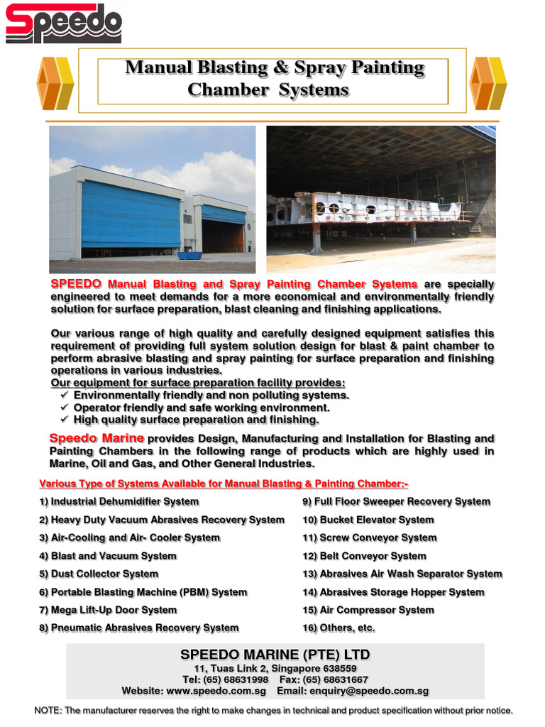 Blast & Paint Chamber - Brochure_1521015999 | PDF