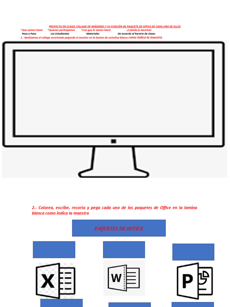 3 ros PROYECTO EN CLASES COLLAGE DE IMÁGENES Y SU FUNCIÓN DE PAQUETE DE ...