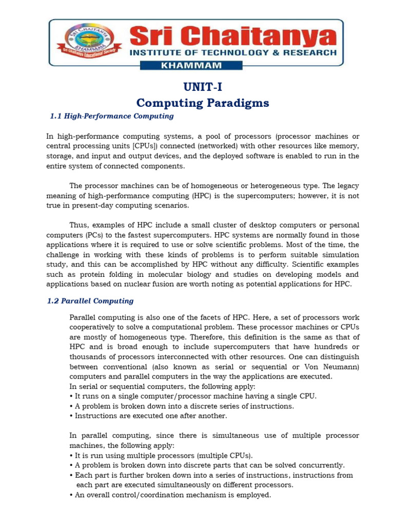 CC Unit 1 | PDF
