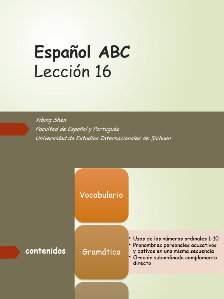 Lección 16 | PDF