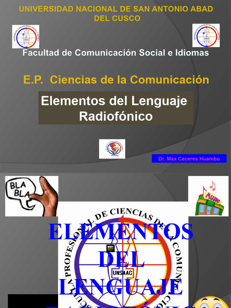 Elementos Del Lenguaje Sonoro - Expo | PDF