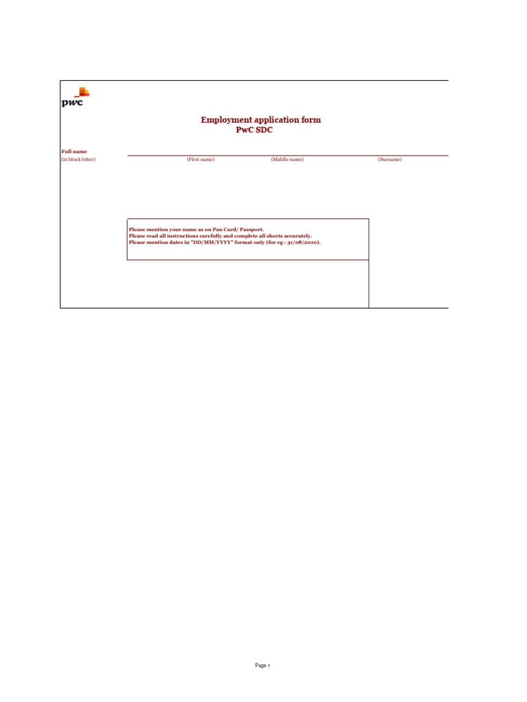 EAF Form | PDF