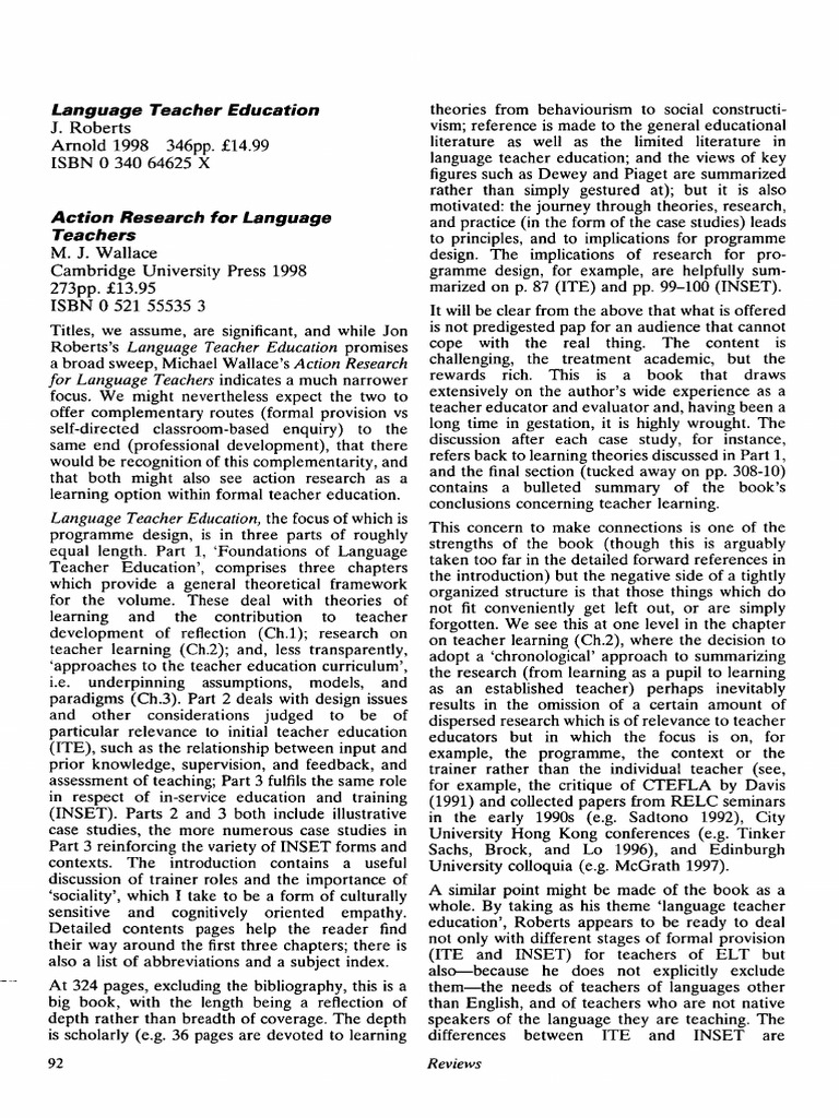 Language in Language Learning | PDF