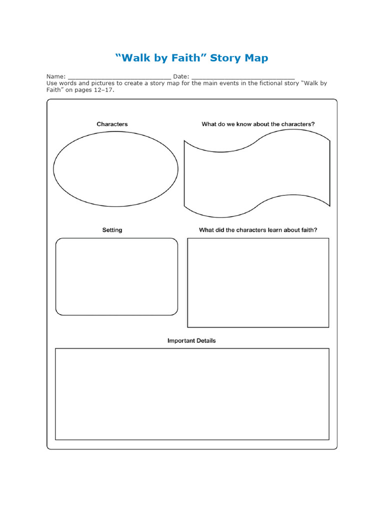 “Walk by Faith” Story Map | PDF