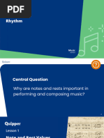 MAPEH 4. Lesson 1 - Notes and Rest | PDF