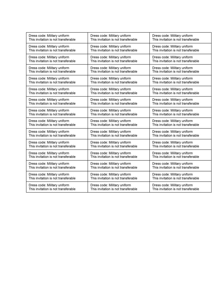 Military Dress Code Guidelines | PDF