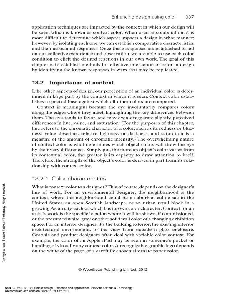 Colour Design Theories and Applications - (Part III Colour, Design and ...