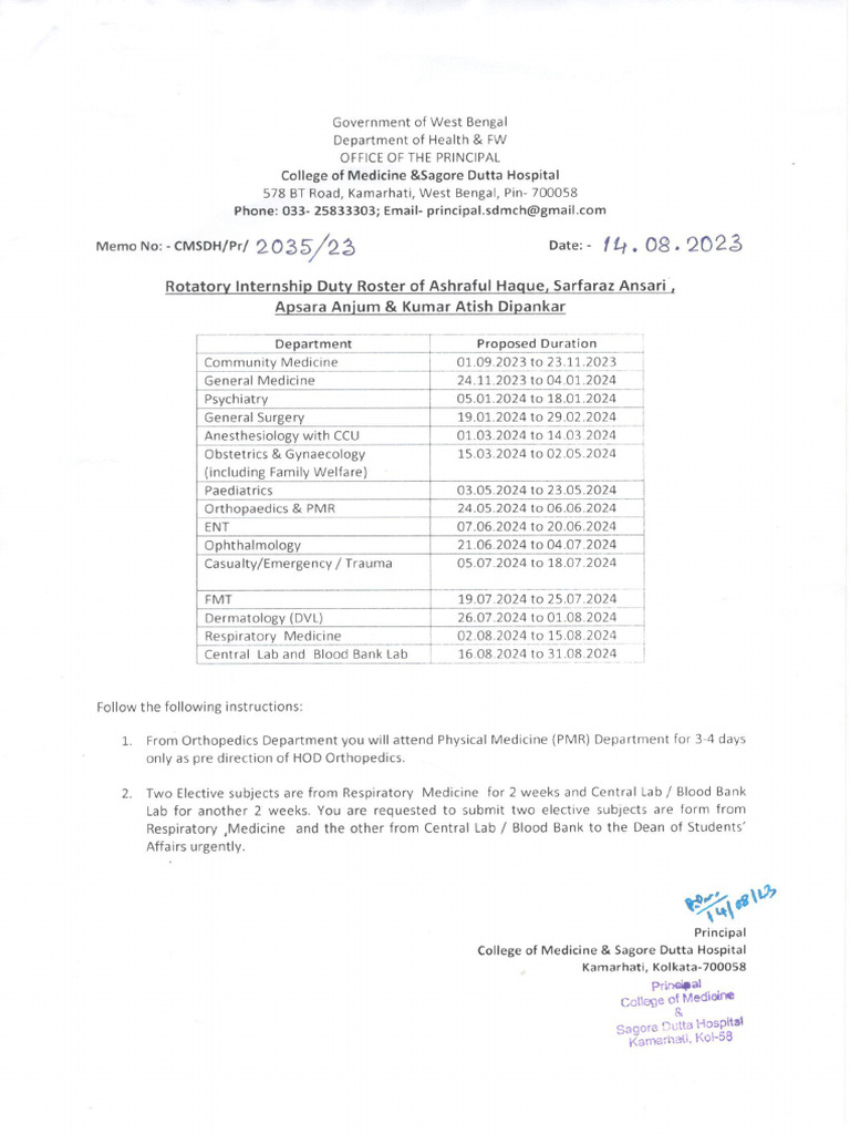 FMG Internship 2023 - 2024 | PDF