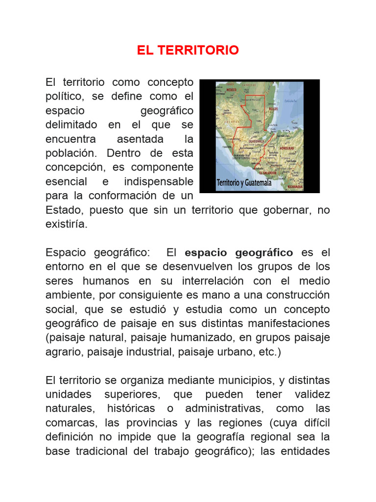El Territorio | PDF