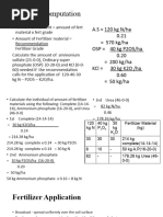 Fertilizer Computations | PDF | Fertilizer | Horticulture