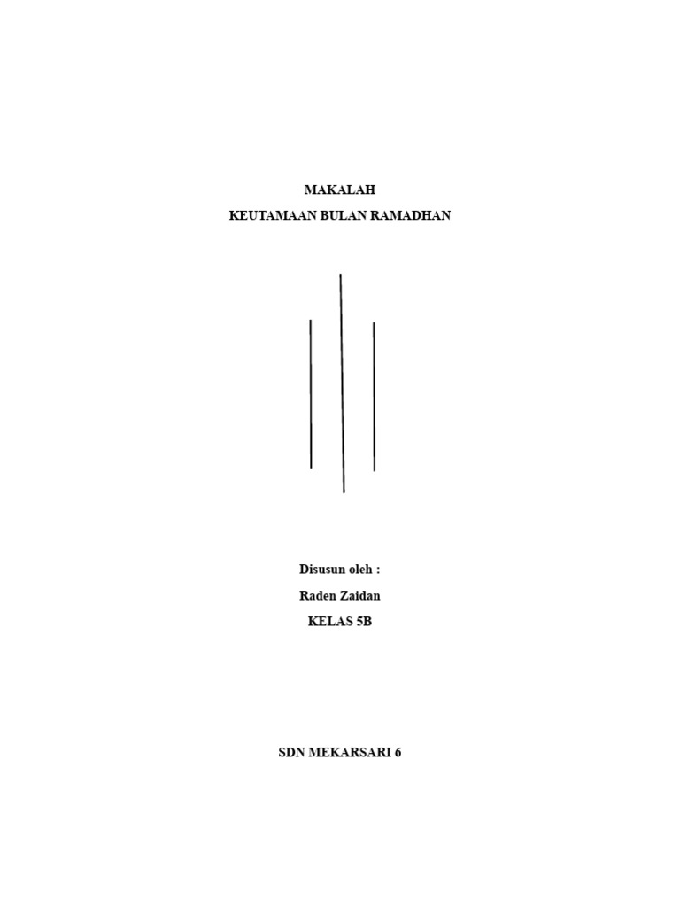 Makalah Keutamaan Ramadhan-Raden | PDF