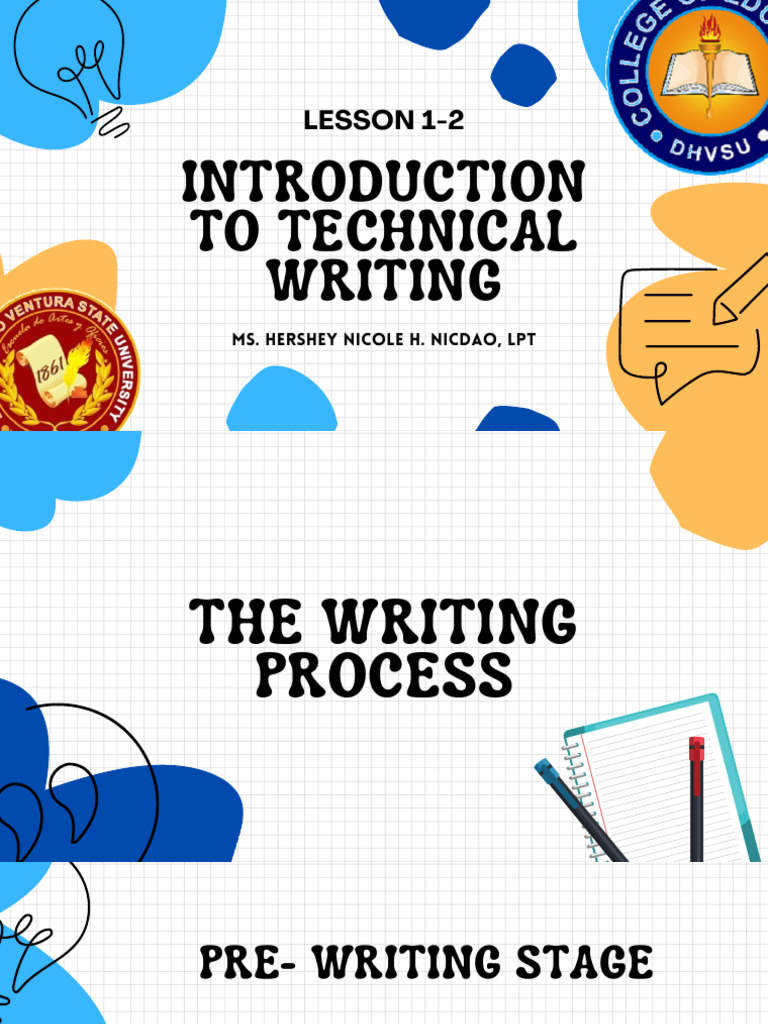 Technical Writing Lesson 1-2 | PDF