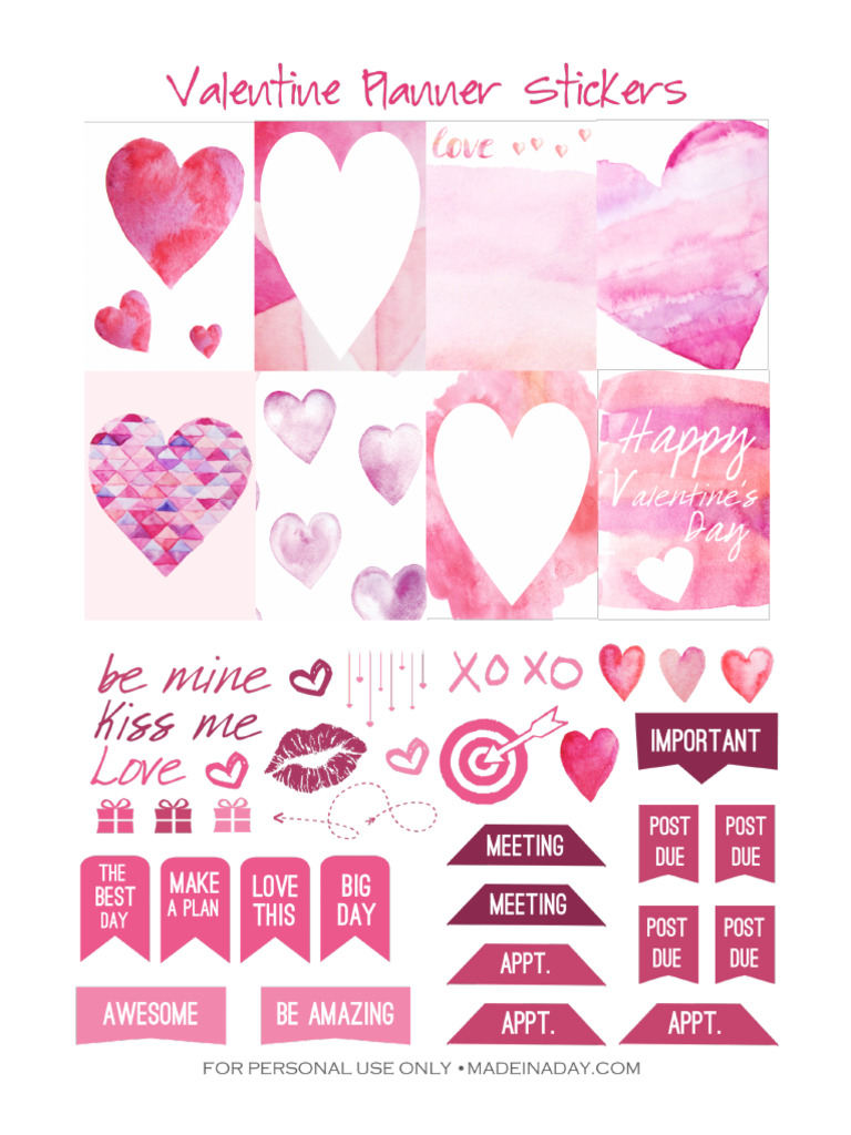 Val Planner Stickers PDF | PDF