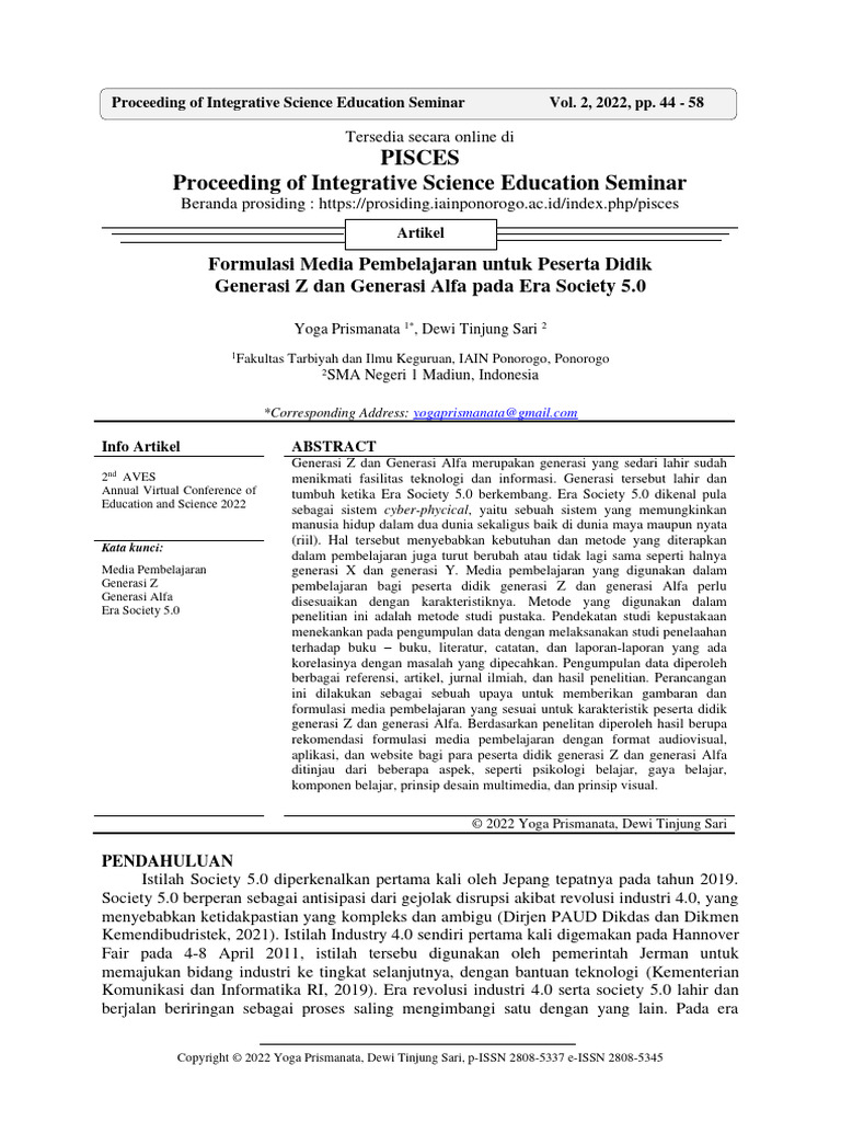Karakteristik Generasi Alfa Dan Generasi Z | PDF