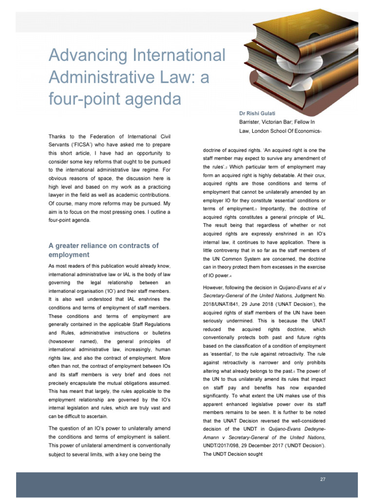 International Administrative Law Reforms | PDF | Sexual Harassment ...
