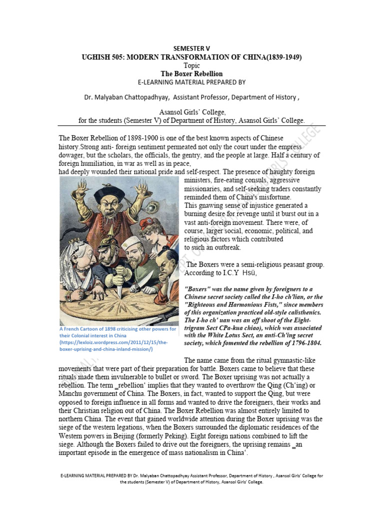 Boxer Rebellion PDF | PDF