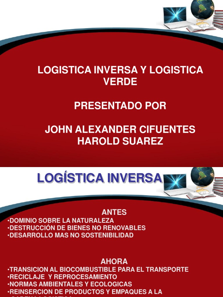 Presentacion Logistica Inversa Y Verde Pdf Residuos Logística