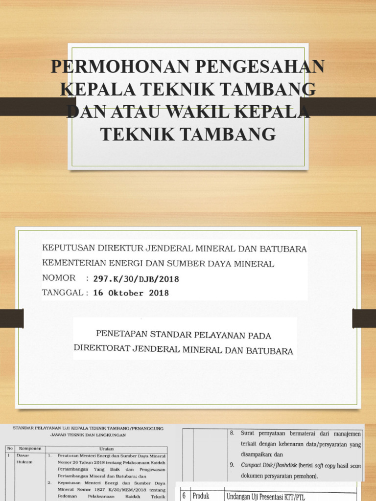 Materi Sharing Session - Kepala Teknik Tambang | PDF | Teknologi & Rekayasa