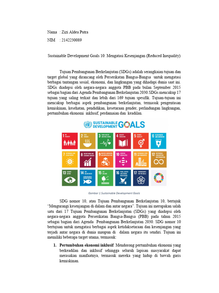 SGD 10 Reduce Inequality | PDF