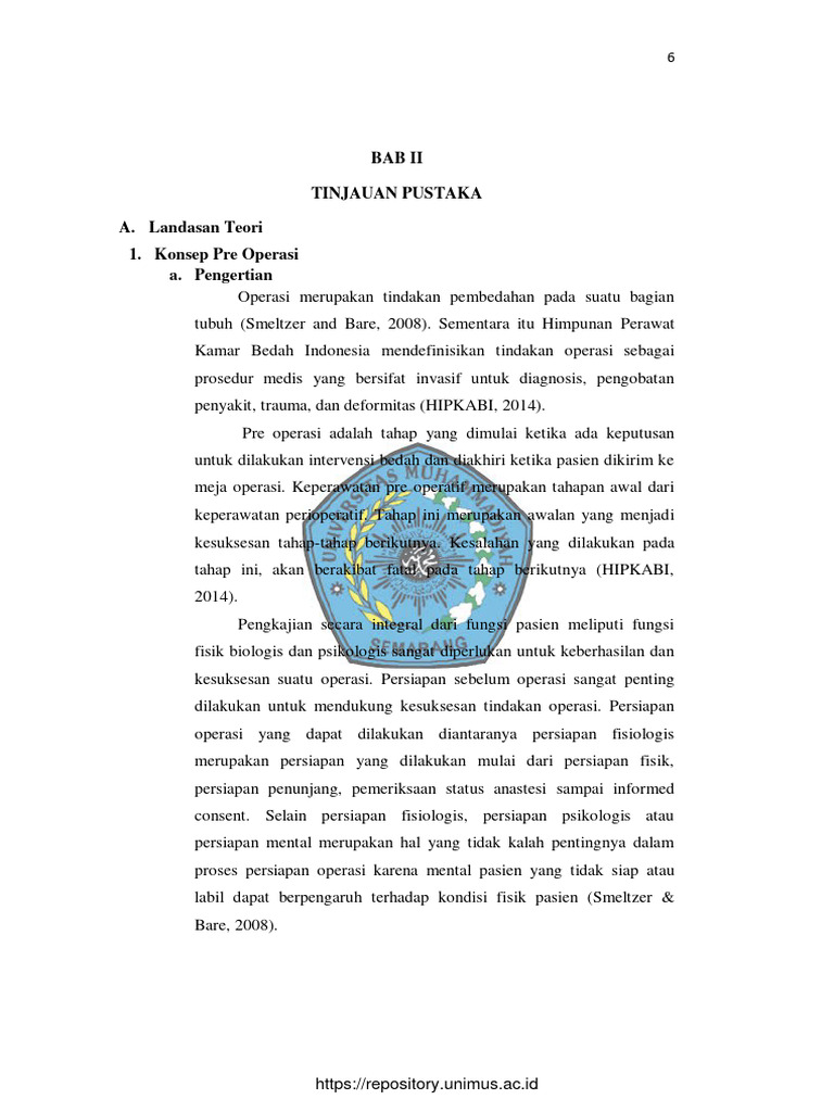 Persiapan dan Kecemasan Pre Operasi | PDF