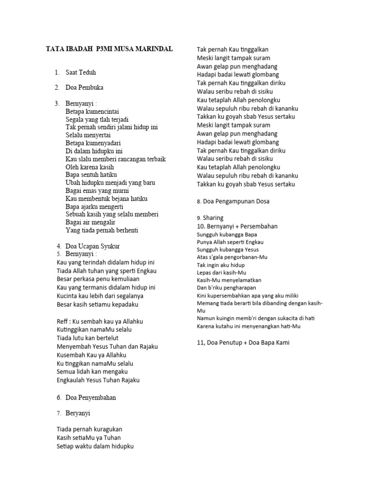 Ibadah Jam Doa | PDF