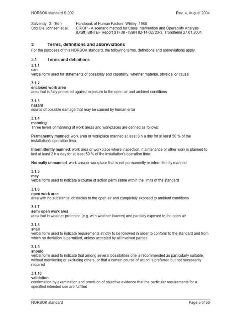 Norsok Teams | PDF | Verification And Validation | Safety