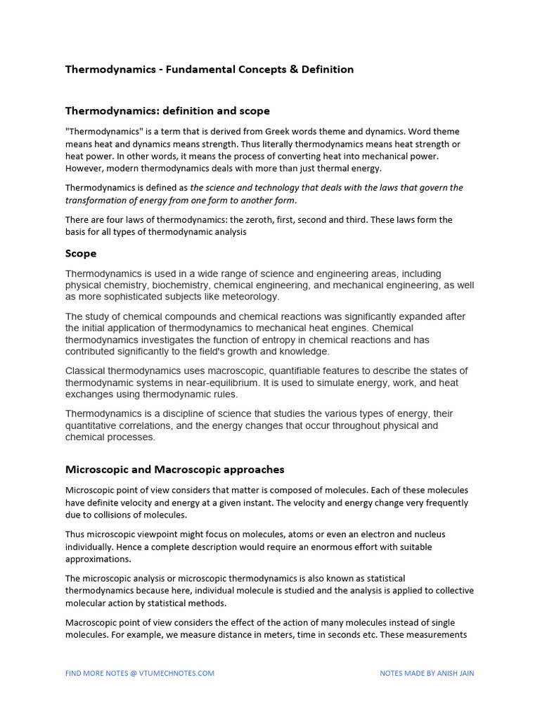 Thermal Engineering 1st Module | PDF | Heat | Thermodynamics