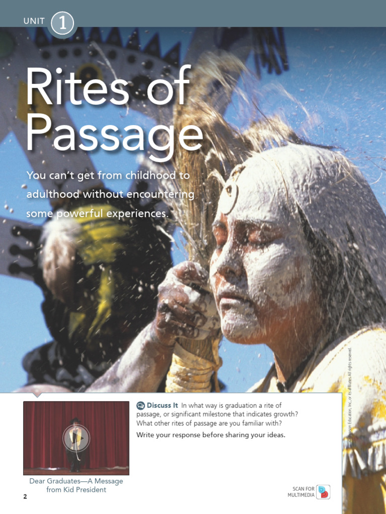 Rites of Passage in Grade 8 Literature | PDF