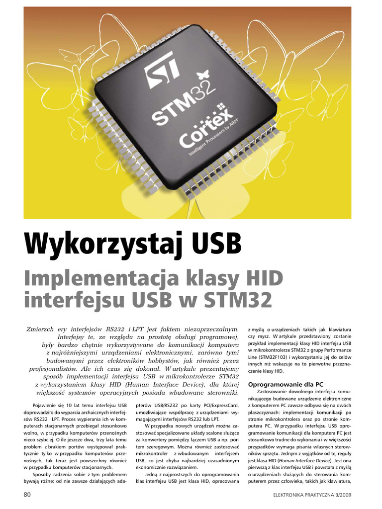 Implementacja Klasy HID Interfejsu USB W STM32 | PDF